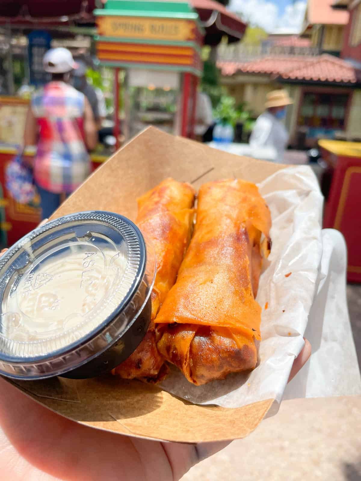 Adventureland Spring Roll Cart - The Diary of a Disney Dad